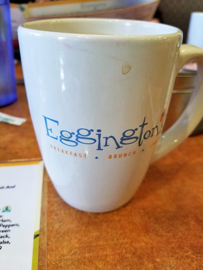 Not just any coffee mug&mdash;this is the vessel that delivers liquid motivation between bites of breakfast bliss.