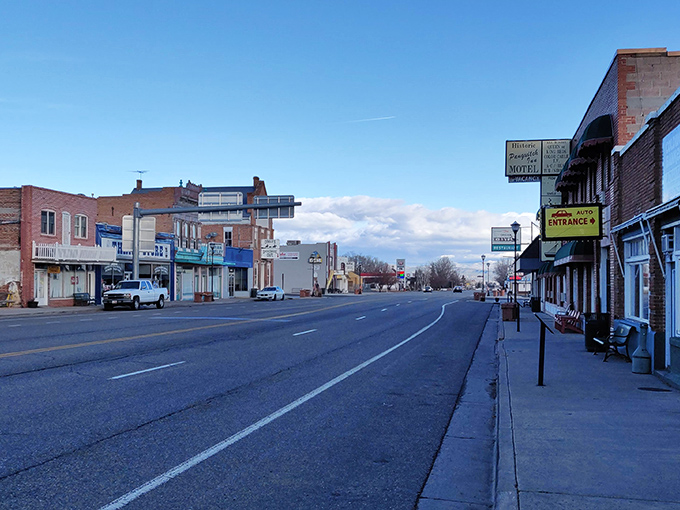 Main Street at dusk&mdash;where the only rush hour is when the local caf&eacute; announces the pie just came out of the oven.
