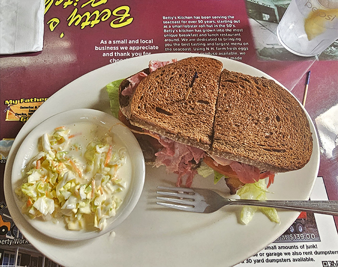 This isn't just a sandwich &ndash; it's architecture with mayo. The coleslaw isn't a side dish; it's a cooling agent for flavor explosions happening between bread slices.