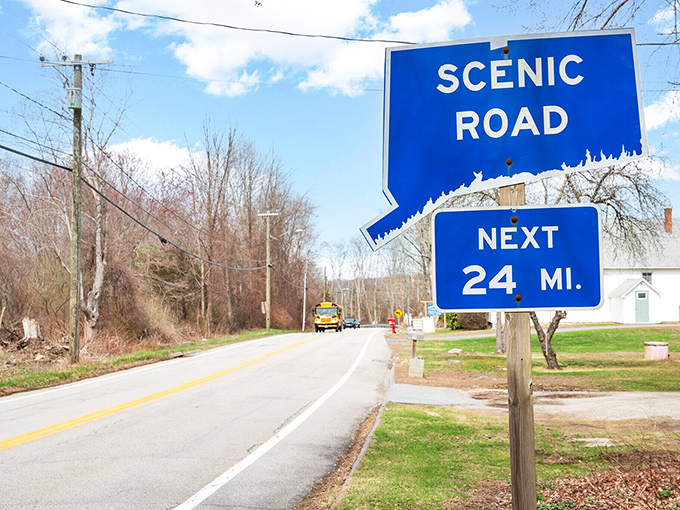 "Scenic Road Next 24 Miles" isn't just a highway sign—it's Canterbury's promise that beauty comes standard with residency, no premium package required.