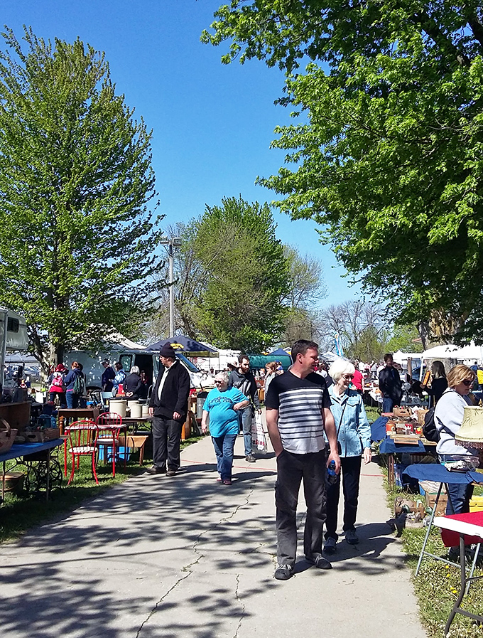 Perfect spring weather brings out serious collectors and casual browsers alike. The hunt is on, and everyone's hoping for that once-in-a-lifetime find.