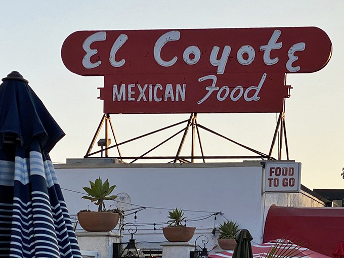The sign says "Food To Go," but trust me, you'll want to stay. El Coyote isn't just a meal&mdash;it's an experience.