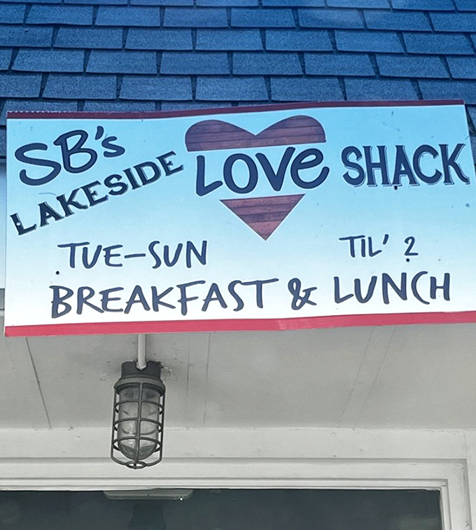 Their sign promises "Breakfast & Lunch Til' 2"&mdash;the grammatical rebel in that apostrophe tells you everything about their delightful attitude.