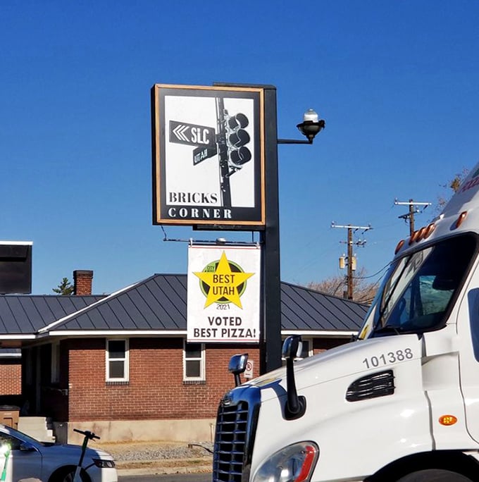 When your sign proudly displays "Voted Best Pizza," it's not bragging if it's true. The kind of accolade that locals nod knowingly about.