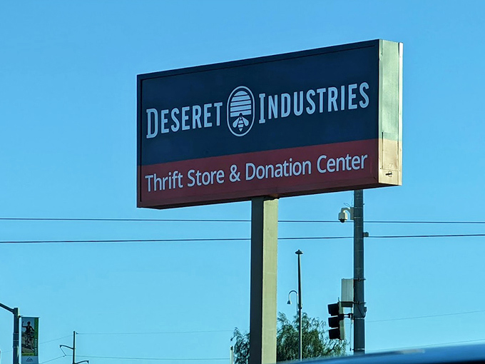 The beacon of budget shopping announces itself against the Arizona sky, a lighthouse guiding smart shoppers to shores of affordability.
