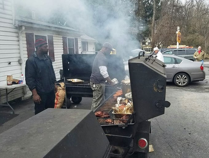The smokers&mdash;where the magic happens. Like watching alchemists transform humble cuts into gold through smoke, patience, and know-how.