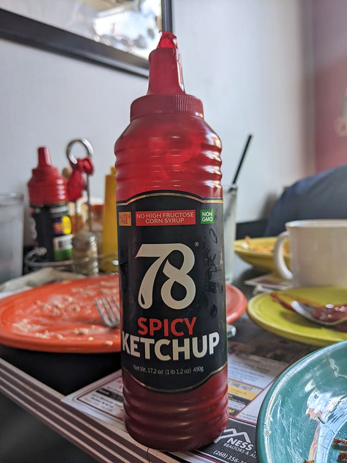 Spicy ketchup: the condiment upgrade you didn't know you needed. This bottle promises to elevate your fries from merely delicious to absolutely unforgettable.