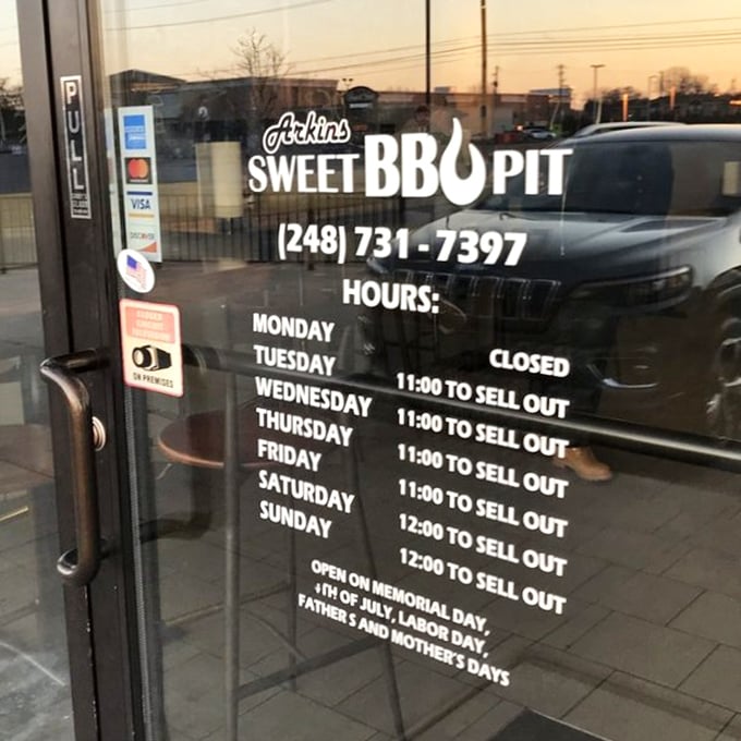 Hours that don't promise "closing time" but "SELL OUT"&mdash;the most honest business model in food. Plan accordingly or face the consequences of missing out.