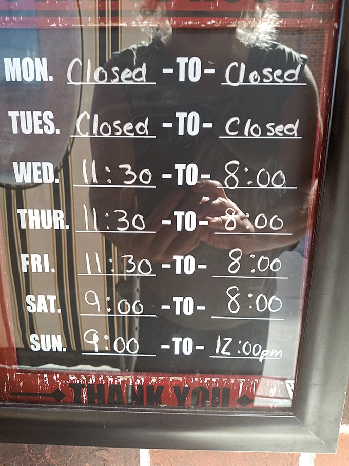 Hours of operation that read like poetry to the hungry &ndash; the tavern equivalent of "Once upon a time" with a delicious ending guaranteed.