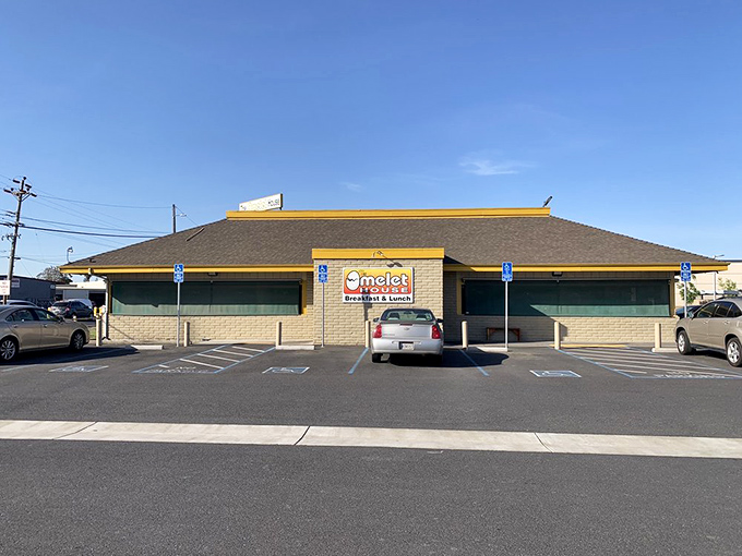 The storefront's modest exterior hides an interior treasure that's been feeding Stockton's hungry masses with consistently excellent breakfast for countless mornings.
