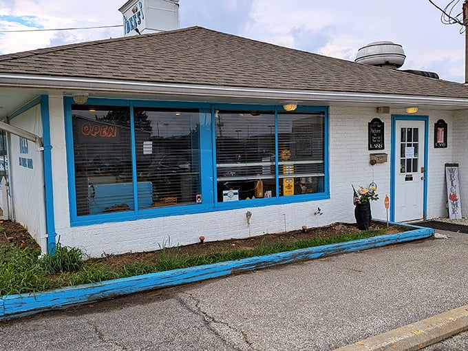 The storefront proudly announces its 50's heritage &ndash; no trendy minimalism here, just honest-to-goodness diner authenticity.