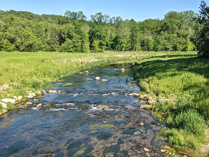This babbling brook has been telling the same jokes for centuries, and they're still pretty good.