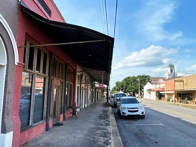 Abbeville's historic storefronts maintain their timeless appeal&mdash;a walkable downtown where window shopping doesn't trigger credit card alerts.