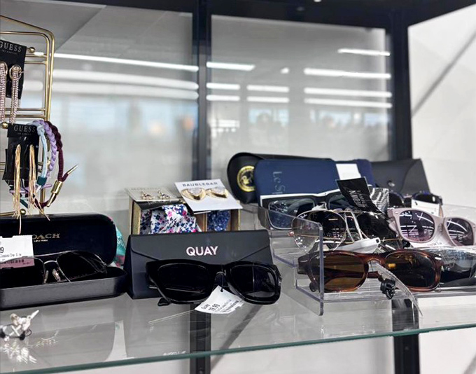 Designer shades at non-designer prices. Quay, Coach, and other brands that normally require a second mortgage now available for impulse-buy budgets.