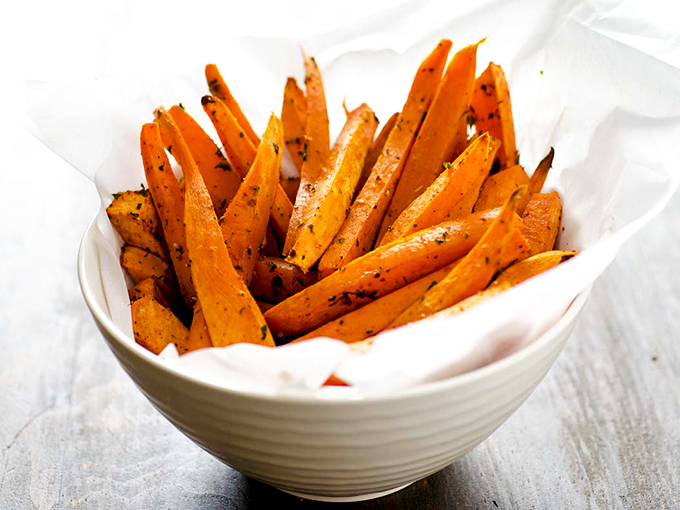 Sweet potato fries that bring a touch of sophistication to the table without getting all pretentious about it.