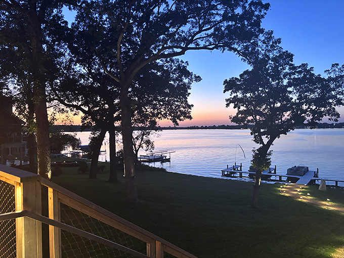 Lakeside dining with a view that rivals the food for attention &ndash; Mother Nature showing off just as much as the kitchen.