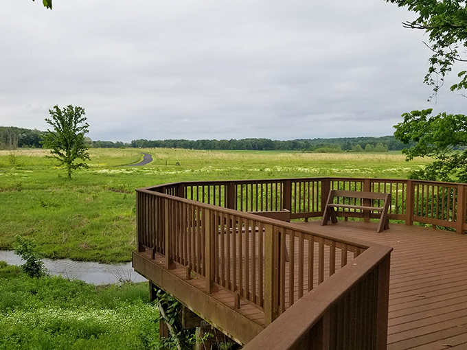 From this observation deck, the prairie unfolds like a living painting&mdash;no filter needed for this masterpiece of Midwestern landscape.