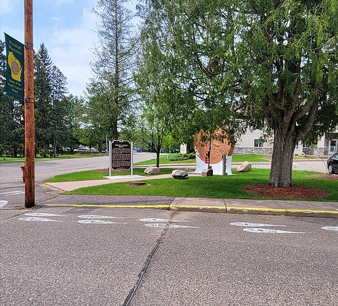 From a distance, the penny stands sentinel over Woodruff, a copper guardian watching over the town it helped build.