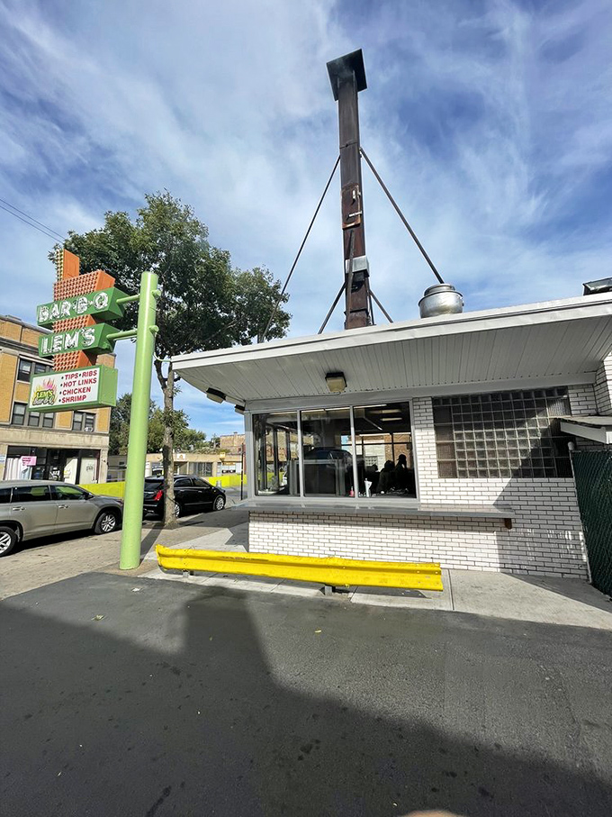 The humble exterior belies the smoky magic happening inside. Architecture critics may shrug, but barbecue lovers know better.