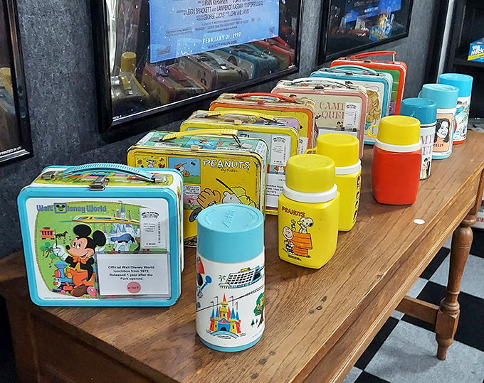 Lunchboxes that survived countless schoolyard drops and trades&mdash;each one a nostalgic billboard for the pop culture of its era.