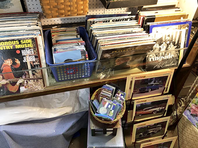 Vinyl heaven for audiophiles—where Homer & Jethro share shelf space with Michael Smith and forgotten crooners of yesteryear.