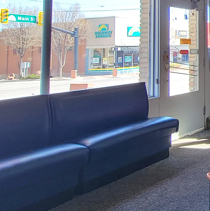 Window seats that offer both people-watching and the comfort of worn-in vinyl. The perfect perch for contemplating your next menu move.