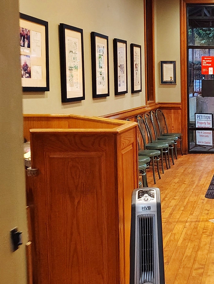 The waiting area where anticipation builds and you contemplate whether ordering a five-way was ambitious or just perfectly reasonable.