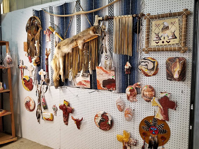 Native American-inspired crafts transform ordinary walls into conversation pieces. Each handcrafted item tells a story of tradition and artistry.