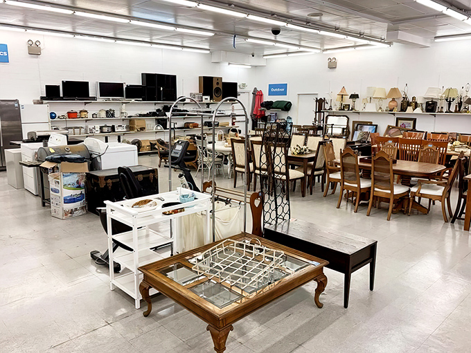 The furniture section could furnish an entire apartment in one fell swoop&mdash;from coffee tables to dining sets, all priced less than one new IKEA bookcase.