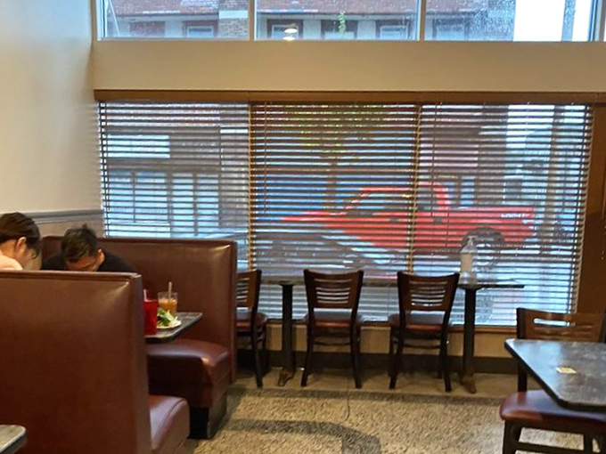 Window seats offer prime people-watching with your pho &ndash; though your attention will inevitably drift back to the bowl before you.