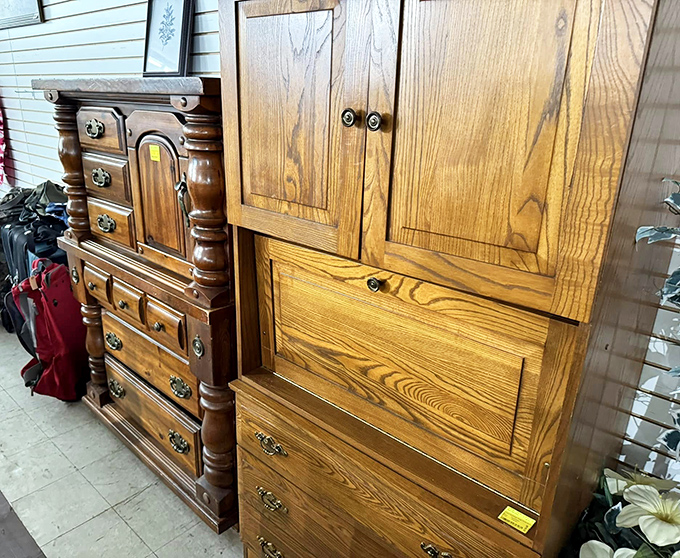 Solid wood furniture that laughs at IKEA's assembly instructions. They don't make dressers like these anymore&mdash;literally. 