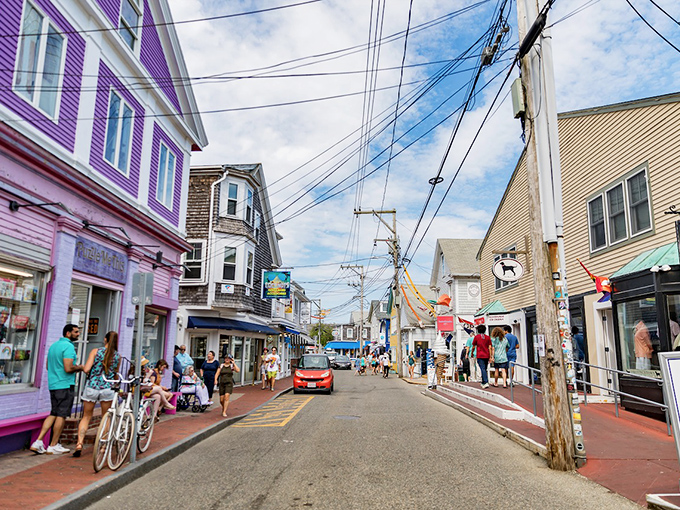 Provincetown's Commercial Street pulses with energy where diversity and creativity celebrate life together.