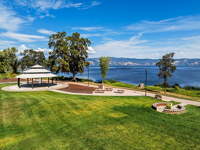 Lakeport's shoreline park provides front-row seats to Clear Lake's beauty - nature's big-screen experience without the ticket price.