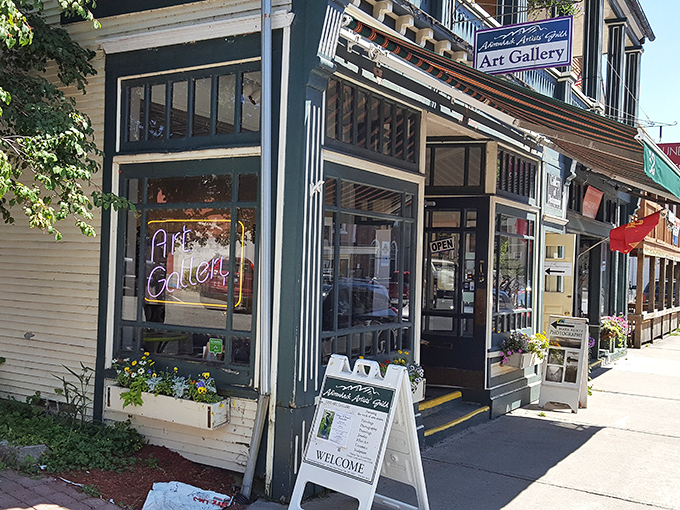 The Adirondack Artists Guild Gallery welcomes visitors with the promise of local creativity. Where "I could do that" thoughts go to die.