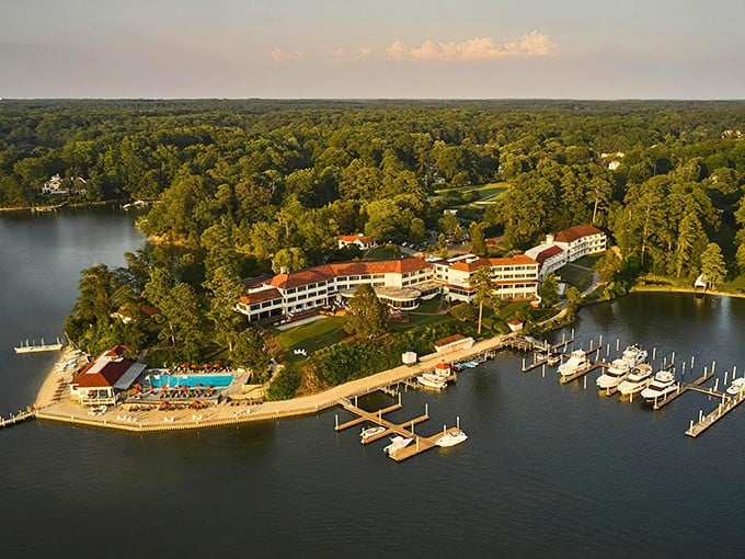 The Tides Inn sits like a crown jewel on Irvington's waterfront, where boats bob in agreement that this is the good life.