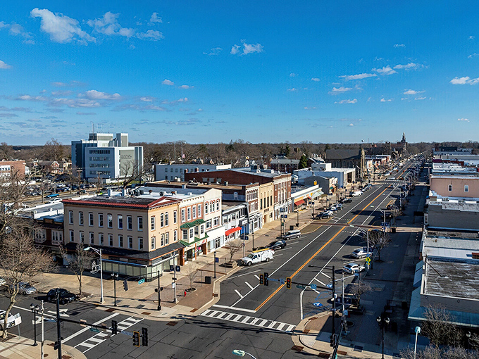 From above, Vineland reveals itself as the perfect blend of historic and modern &ndash; a walkable downtown where you can actually find parking (a Jersey miracle!).