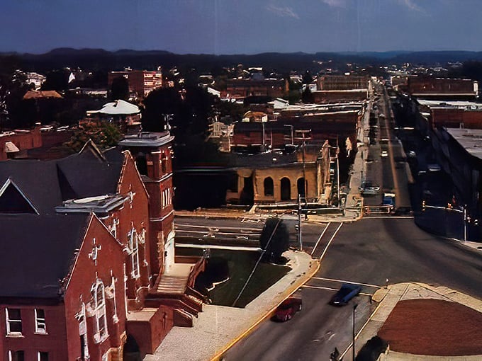 From above, Princeton reveals itself as a perfect grid of possibility, nestled among the rolling hills of West Virginia.