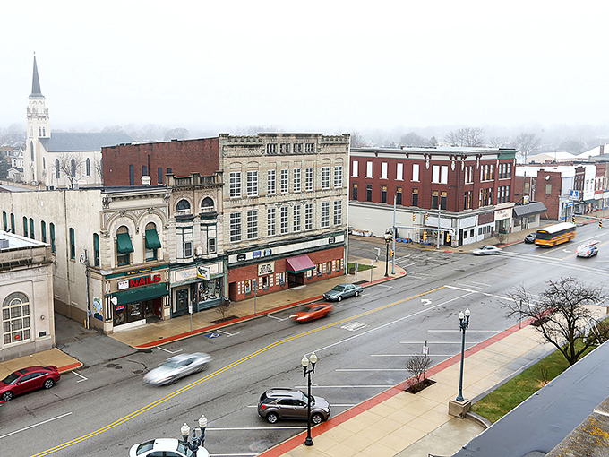 From above, Peru's downtown grid reveals itself as a masterpiece of Midwestern urban planning&mdash;streets wide enough for both cars and conversations.