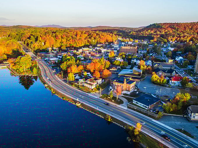 Fall in Saranac Lake isn't just a season—it's a spectacular performance where every tree competes for the title of "Most Vivid." The lake provides perfect reflections, doubling the show.