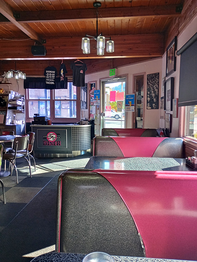 Pink booths bathed in morning light&mdash;where calories don't count and coffee comes with a side of Colorado sunshine.