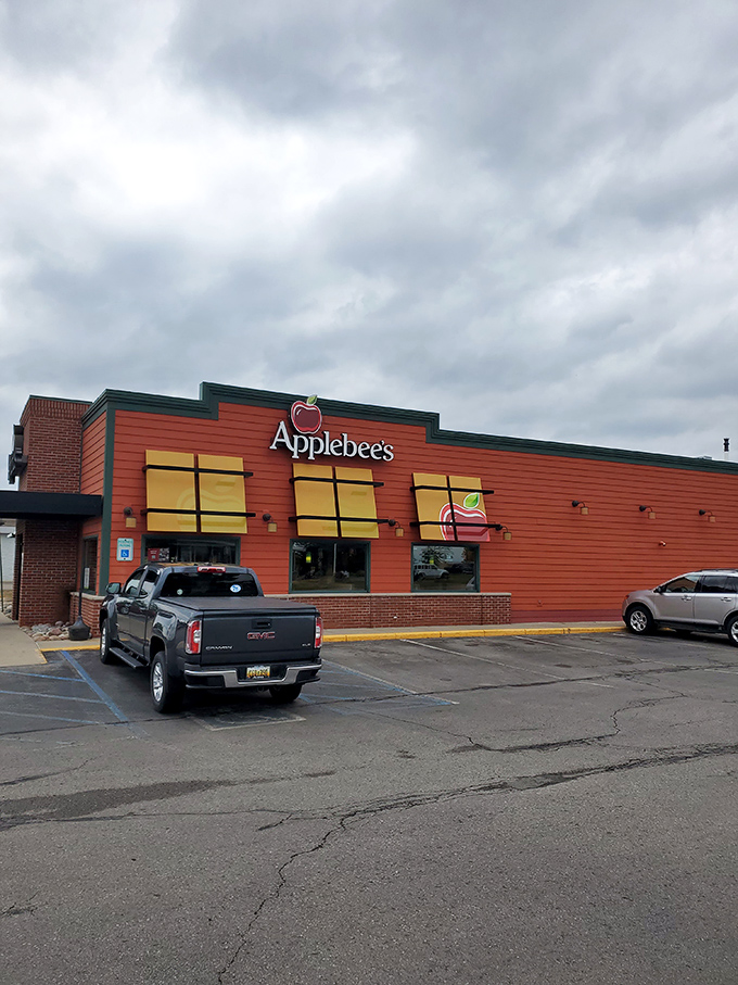 Even in small-town America, sometimes you just need the familiar comfort of mozzarella sticks and a Quesadilla Burger.