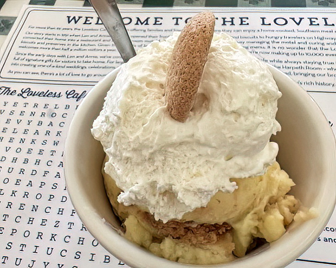 Banana pudding that doesn't need fancy presentation &ndash; just a spoon and a moment of silence to appreciate generations of dessert perfection.