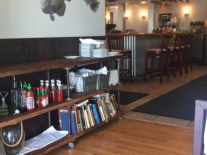 The bar area&mdash;where strangers become friends and friends become regulars over glasses of whatever helps the day go down easier.