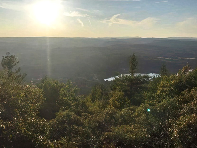 Bear Mountain views stretch across the valley, reminding you that million-dollar vistas don't actually require million-dollar investments when you live in the right place.
