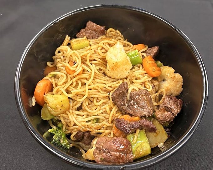 Beef yakisoba brings noodle nirvana to Orlando &ndash; a tangle of savory satisfaction that puts ordinary takeout to shame.