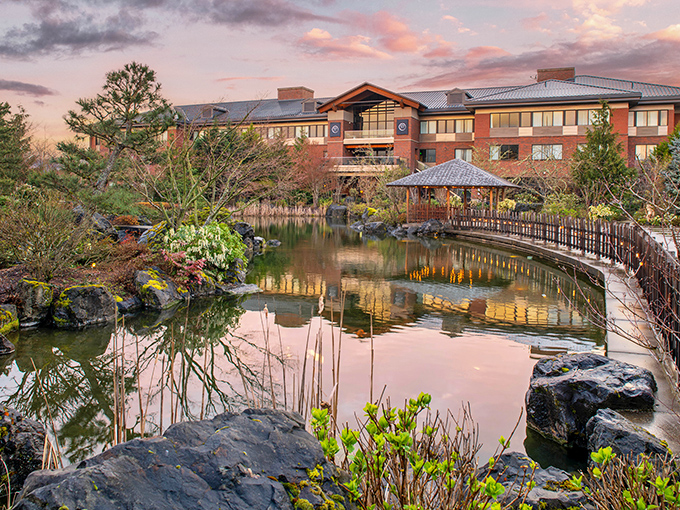 The Boulder Falls Inn surrounds visitors with tranquil gardens that make retirement look like the adventure it should be.