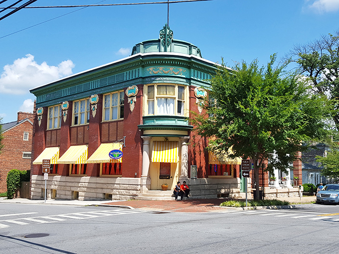 This striking corner building with its distinctive turret has witnessed generations of Shepherdstown residents gathering for meals and memories.