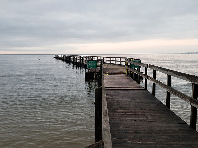 The Blair Street Pier stretches into Thunder Bay like a wooden runway to nowhere, inviting contemplative walks and fishing dreams under vast northern skies.