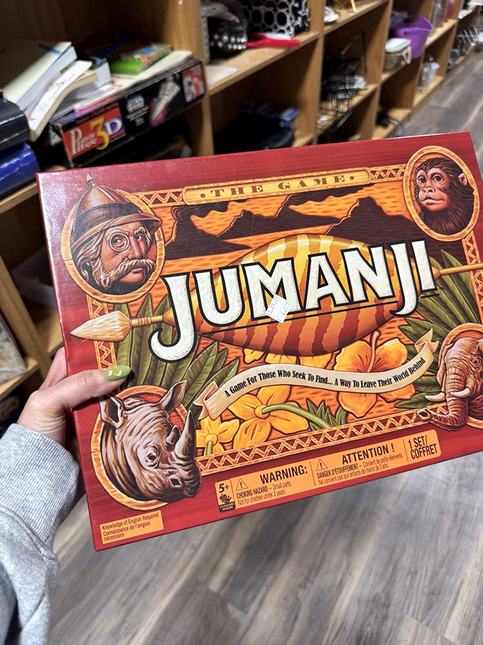 The original Jumanji board game&mdash;for those brave enough to risk jungle adventures without having to update any software.