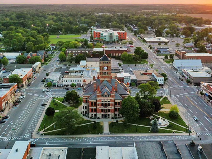 This aerial view reveals Bryan's perfect proportions&mdash;a walkable downtown surrounded by affordable neighborhoods and plenty of green space.